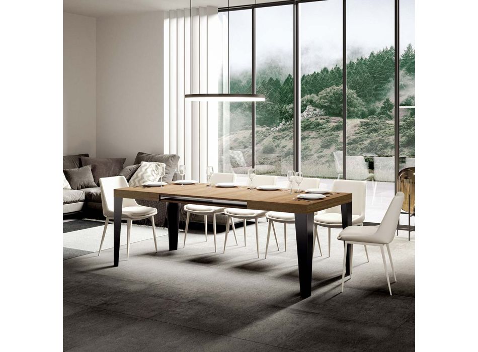 Extendable table to 284 cm in different sizes and finishes