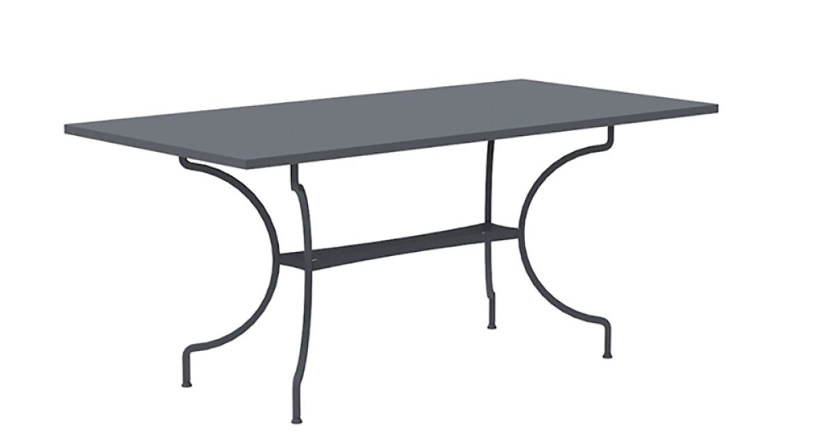 Rectangular Steel Garden Table