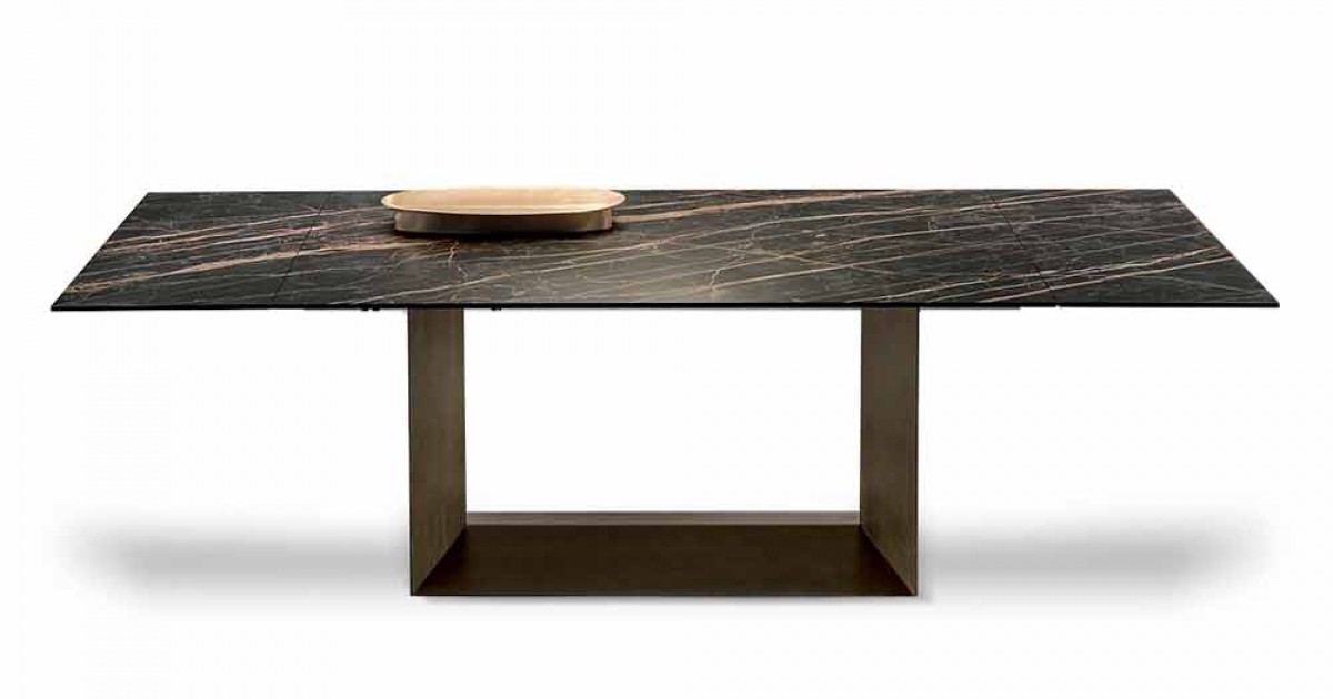 Extendable table up to 270 cm Ceramic and Metal Made in Italy