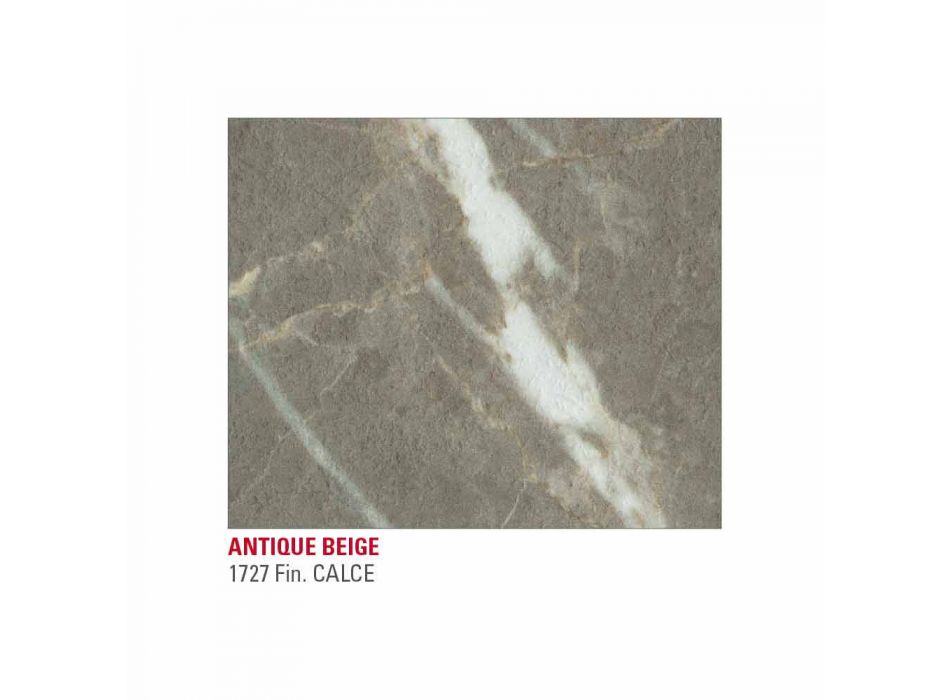 Kitchen Table with Marble Effect Hpl Top Made in Italy