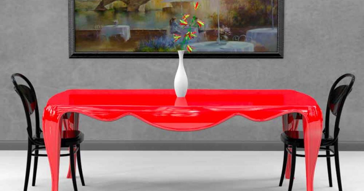 Modern design table made in Italy, Miazzina