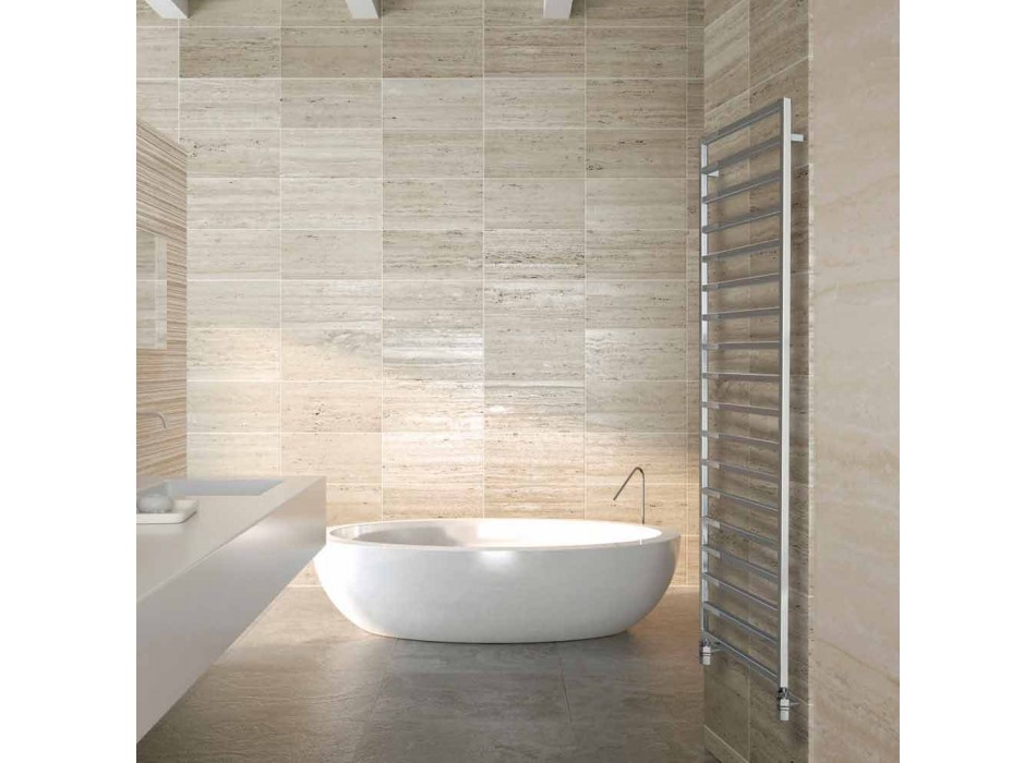 Chrome electric radiator, modern design, Winter by Scirocco H