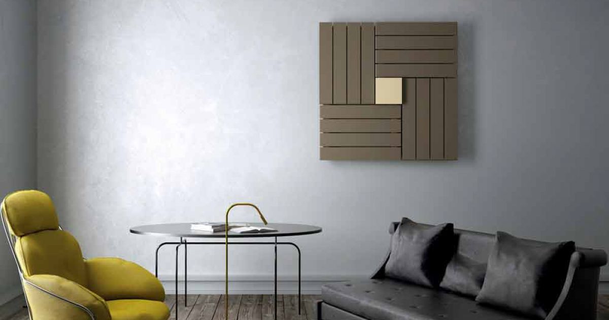 Contemporary hot water radiator Square made in Italy by Scirocco H