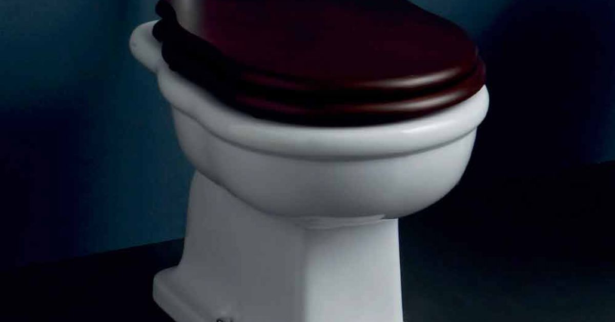 Modern design WC vase with wall drain made of ceramic, Style