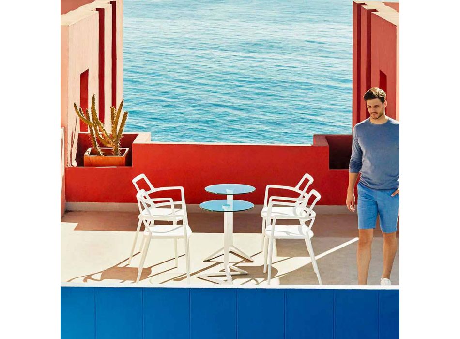 Vondom Delta outdoor chair in polypropylene, modern design